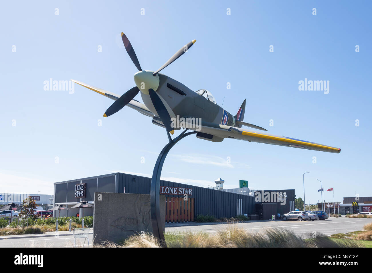 World war II spitfire display, Spitfire Square, Memorial Avenue ...