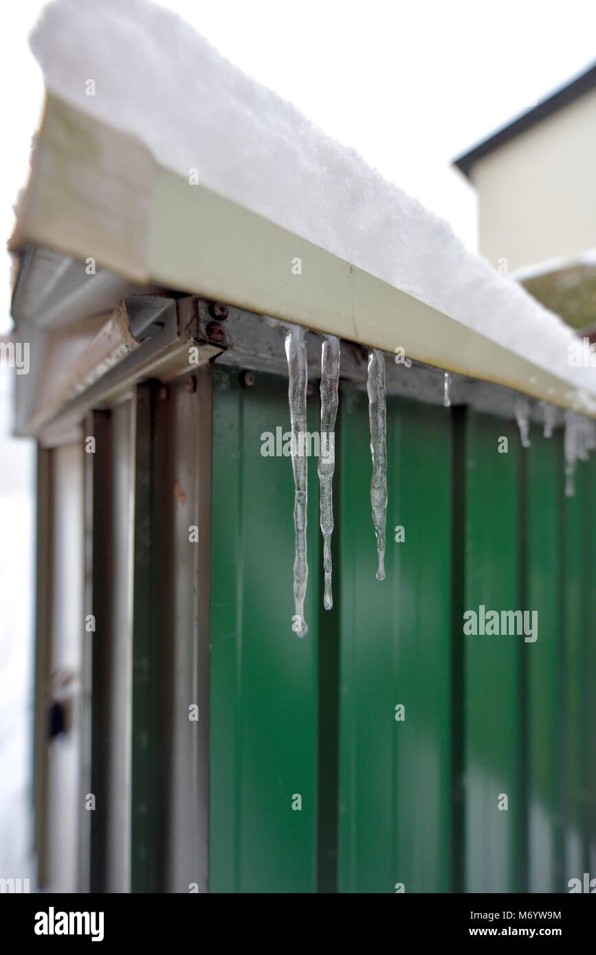 Frozen icicles forming on hi-res stock photography and images - Alamy
