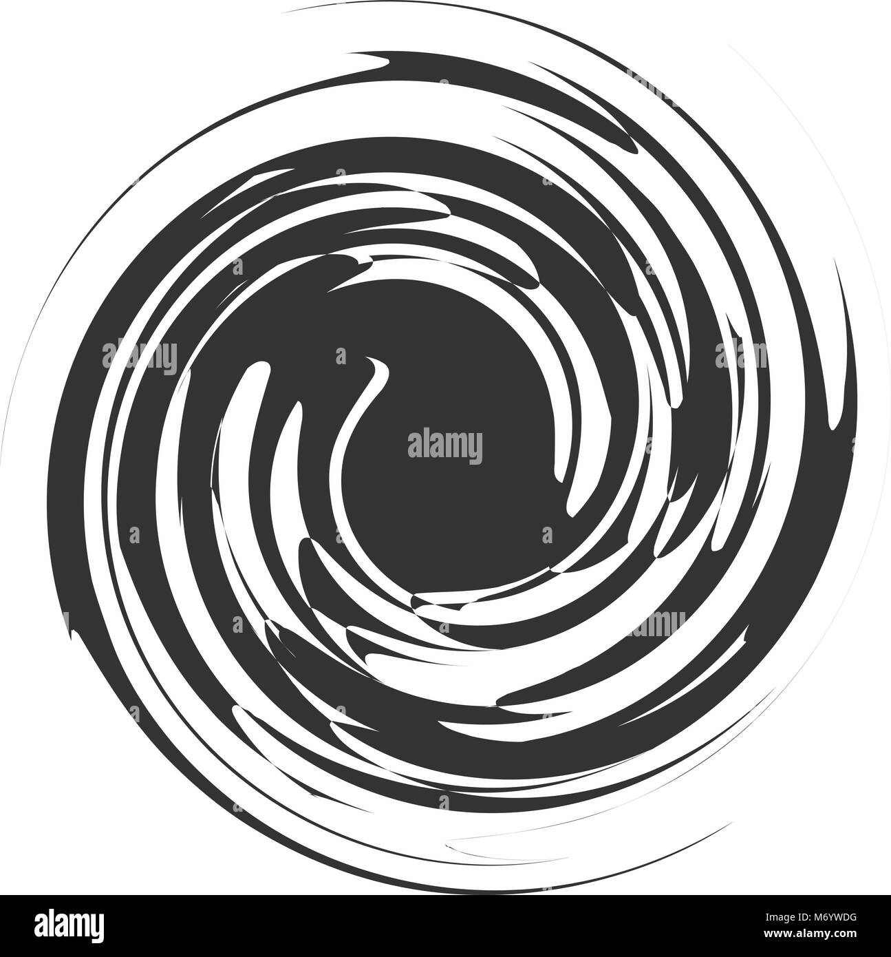 Circular, radial abstract element on white. Radiating shape with distortion Stock Vector Image ...