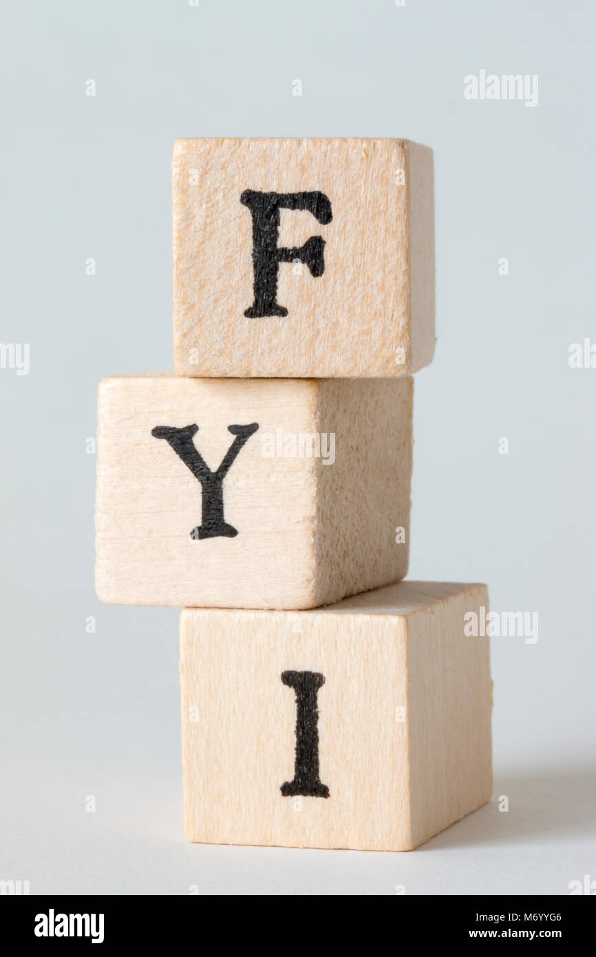 Fyi symbol hi-res stock photography and images - Alamy
