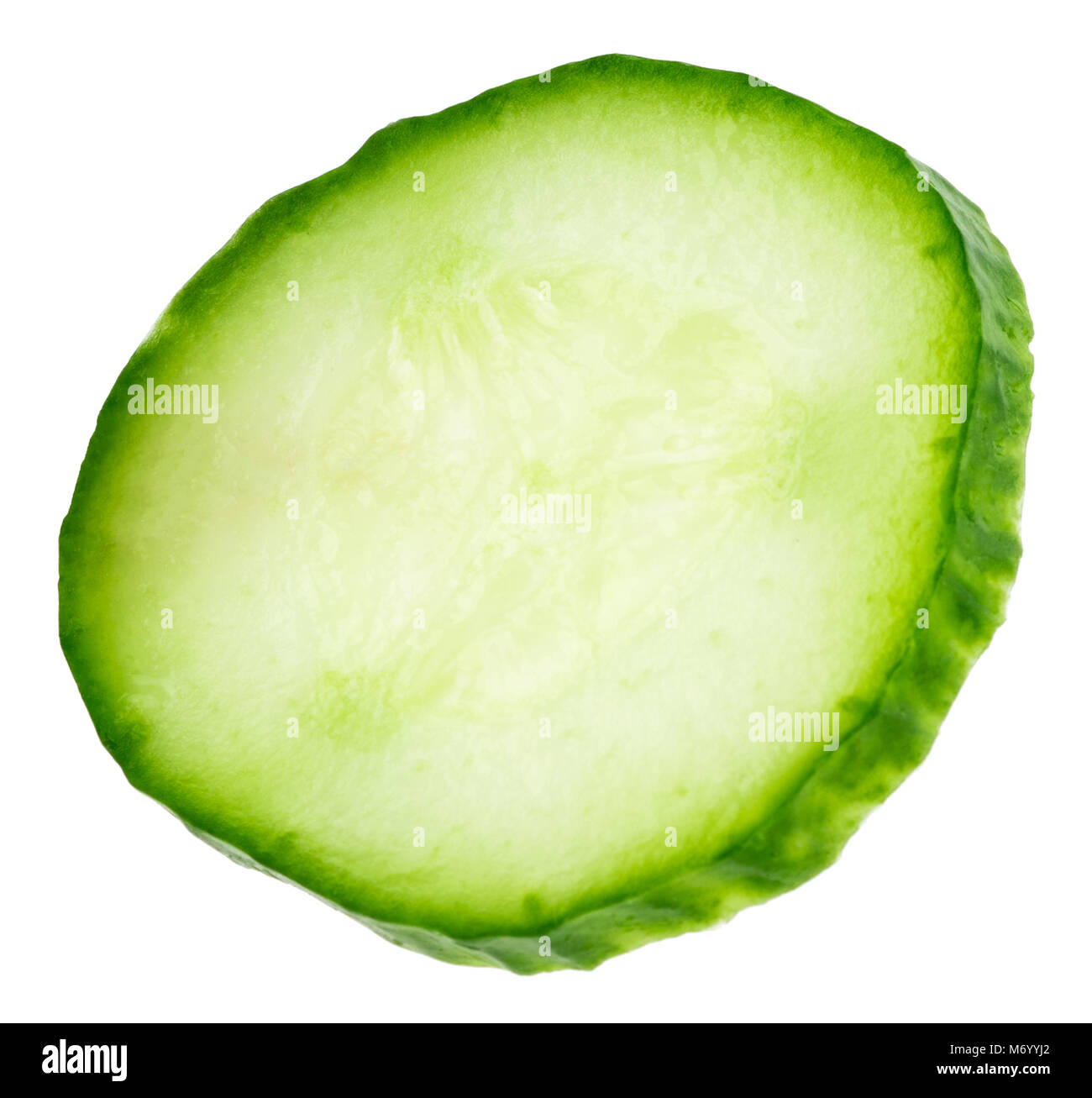 fresh slice cucumber isolated on white background Stock Photo - Alamy
