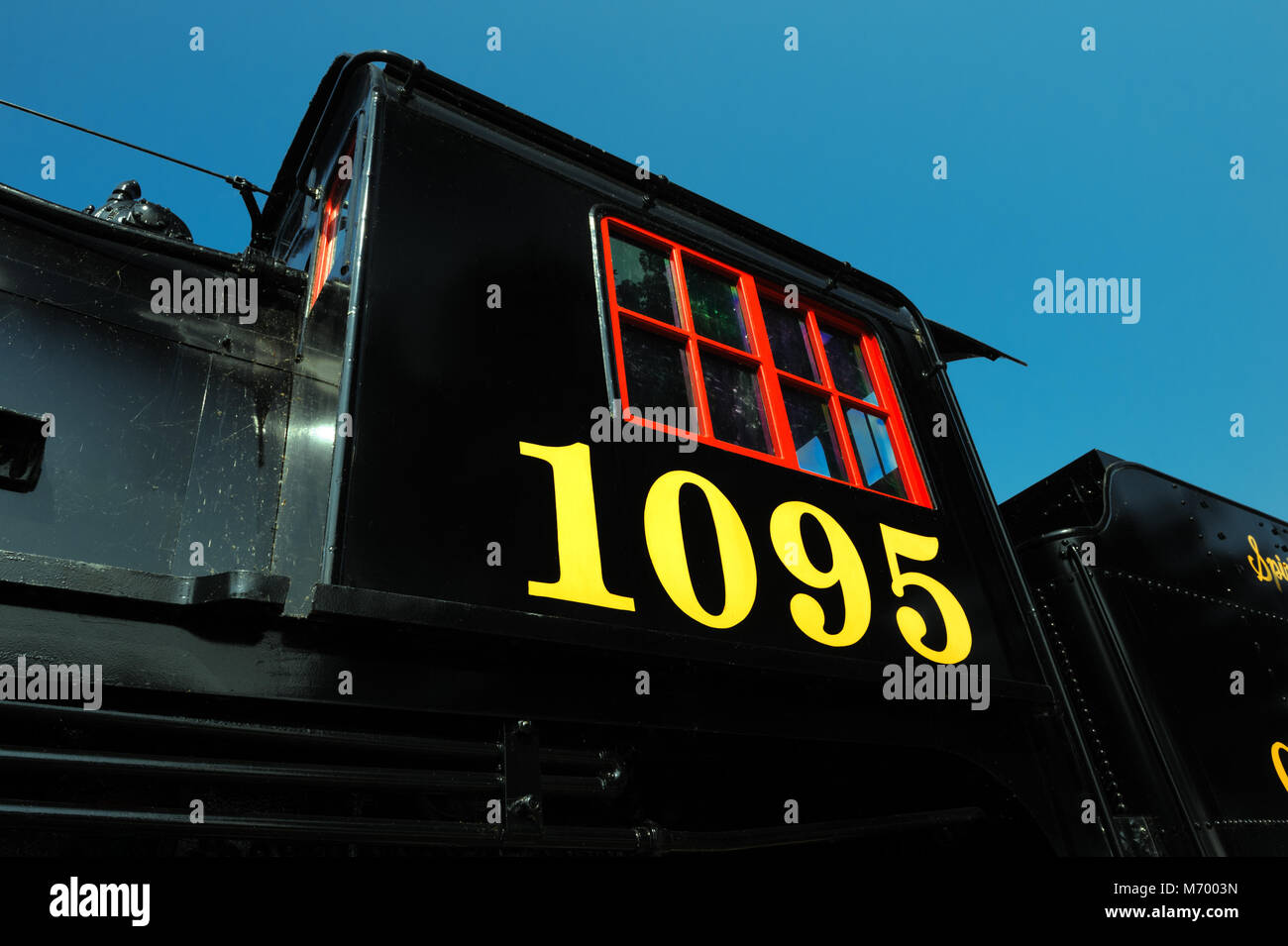 Engine 1095, a steam locomotive in service from 1913 to 1960, now ...