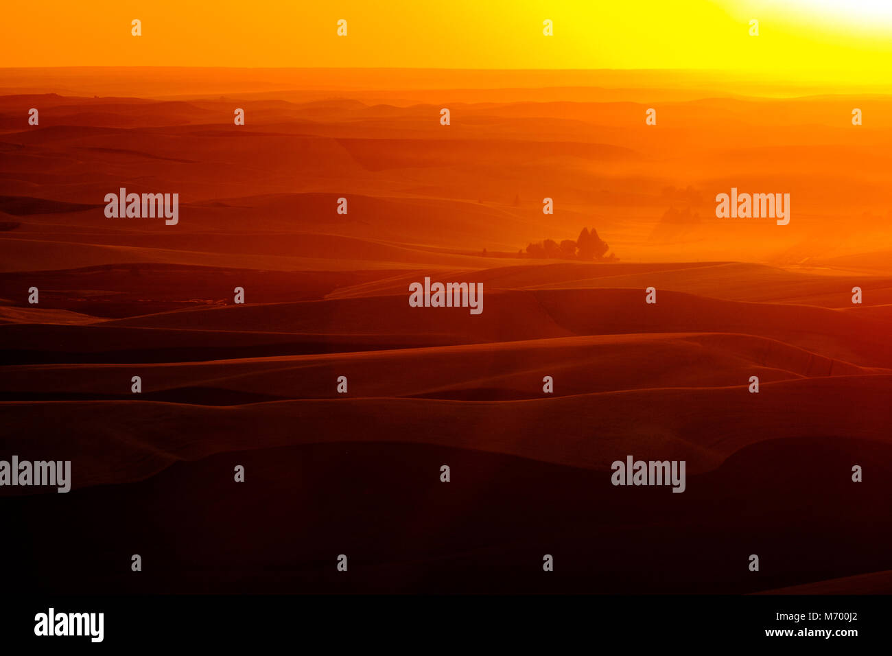 Steptoe Butte Sunset Stock Photo - Alamy