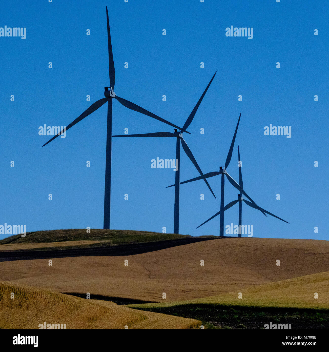 Palouse Wind Turbines Stock Photo - Alamy