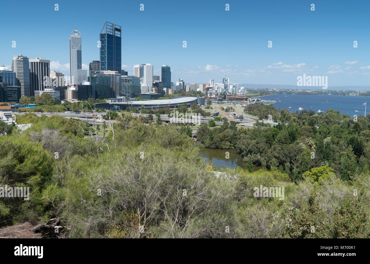 Skyline of downtown Perth, Western Australia Stock Photo - Alamy