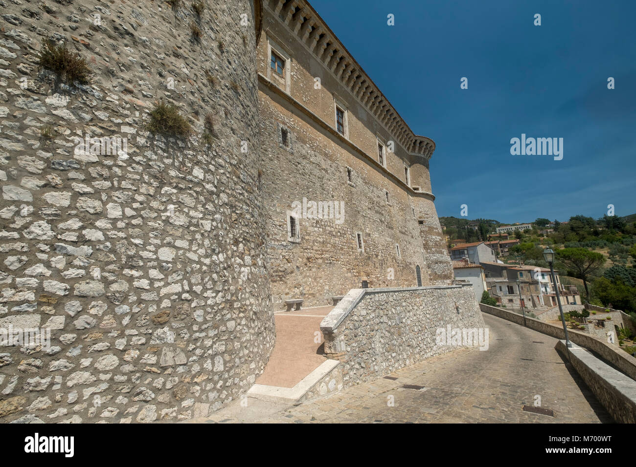 Alviano (Terni, Umbria, Italy): the medieval castle at summer Stock ...