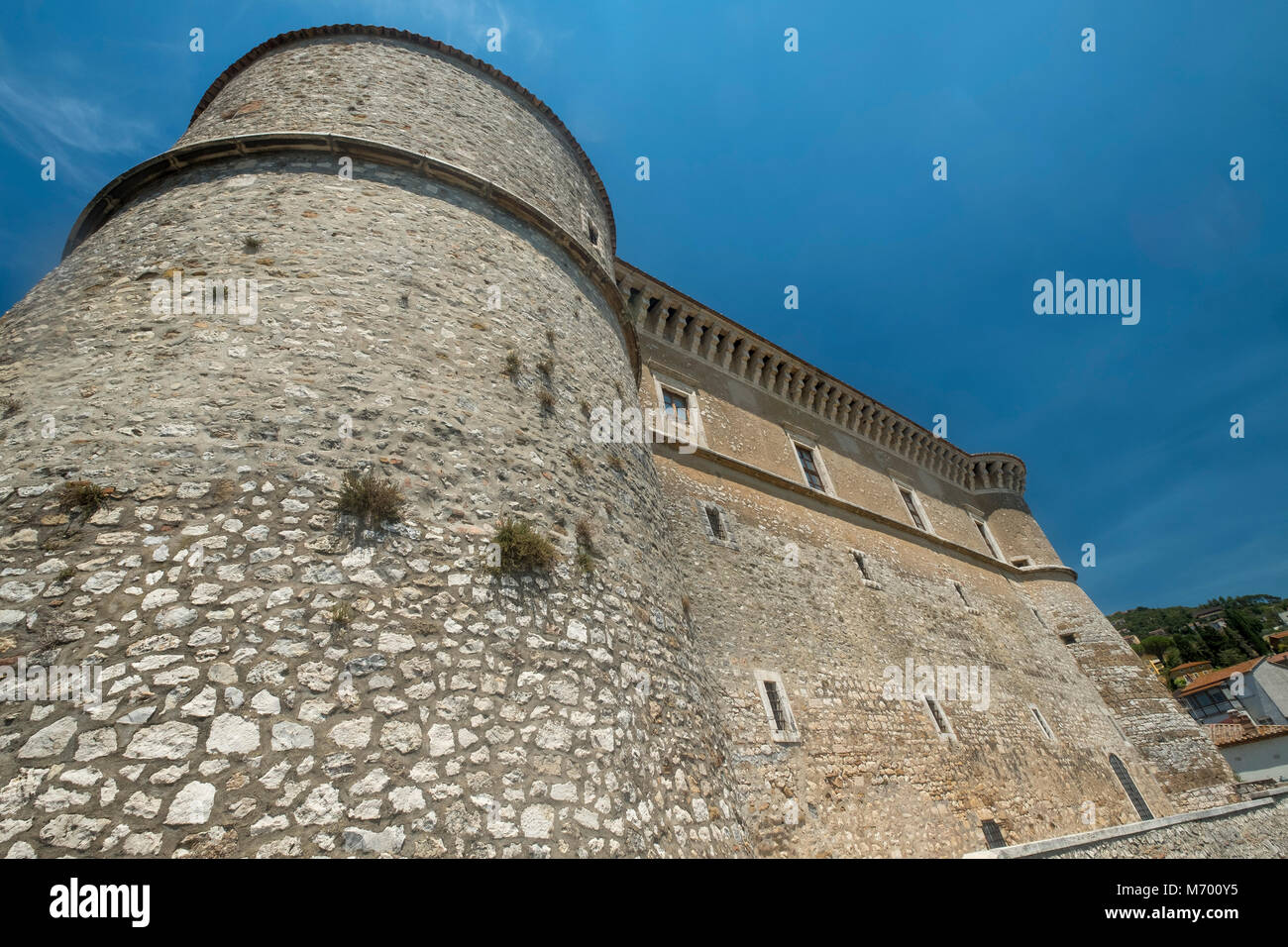 Alviano (Terni, Umbria, Italy): the medieval castle at summer Stock ...