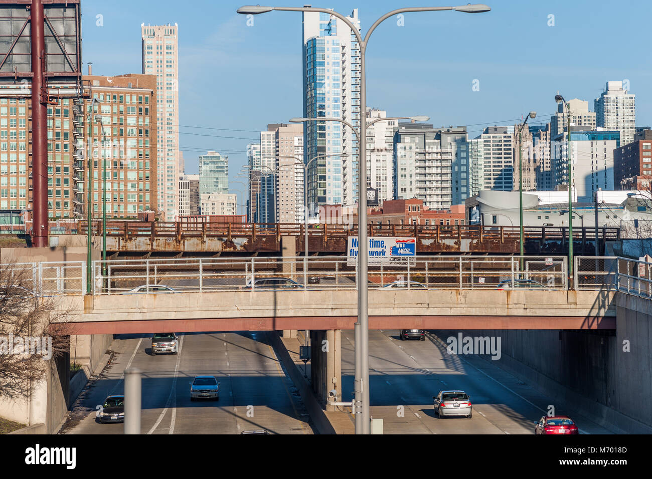 Ohio Feeder ramp in downtown Chicago Stock Photo - Alamy