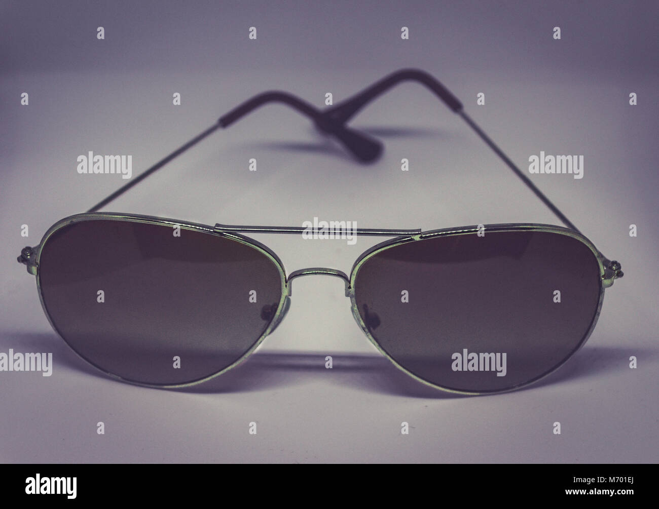 Photograph of a pair of sunglasses in lightbox Stock Photo - Alamy
