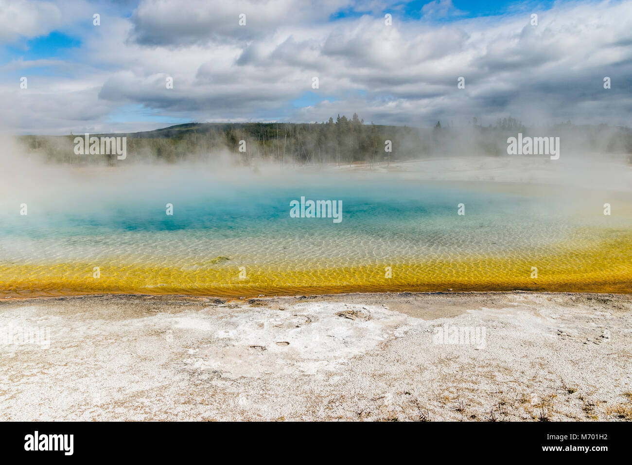 Yellowstone geothermal feature hi-res stock photography and images - Alamy