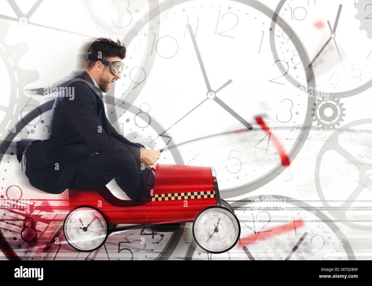 Race against time to meet the deadlines Stock Photo - Alamy