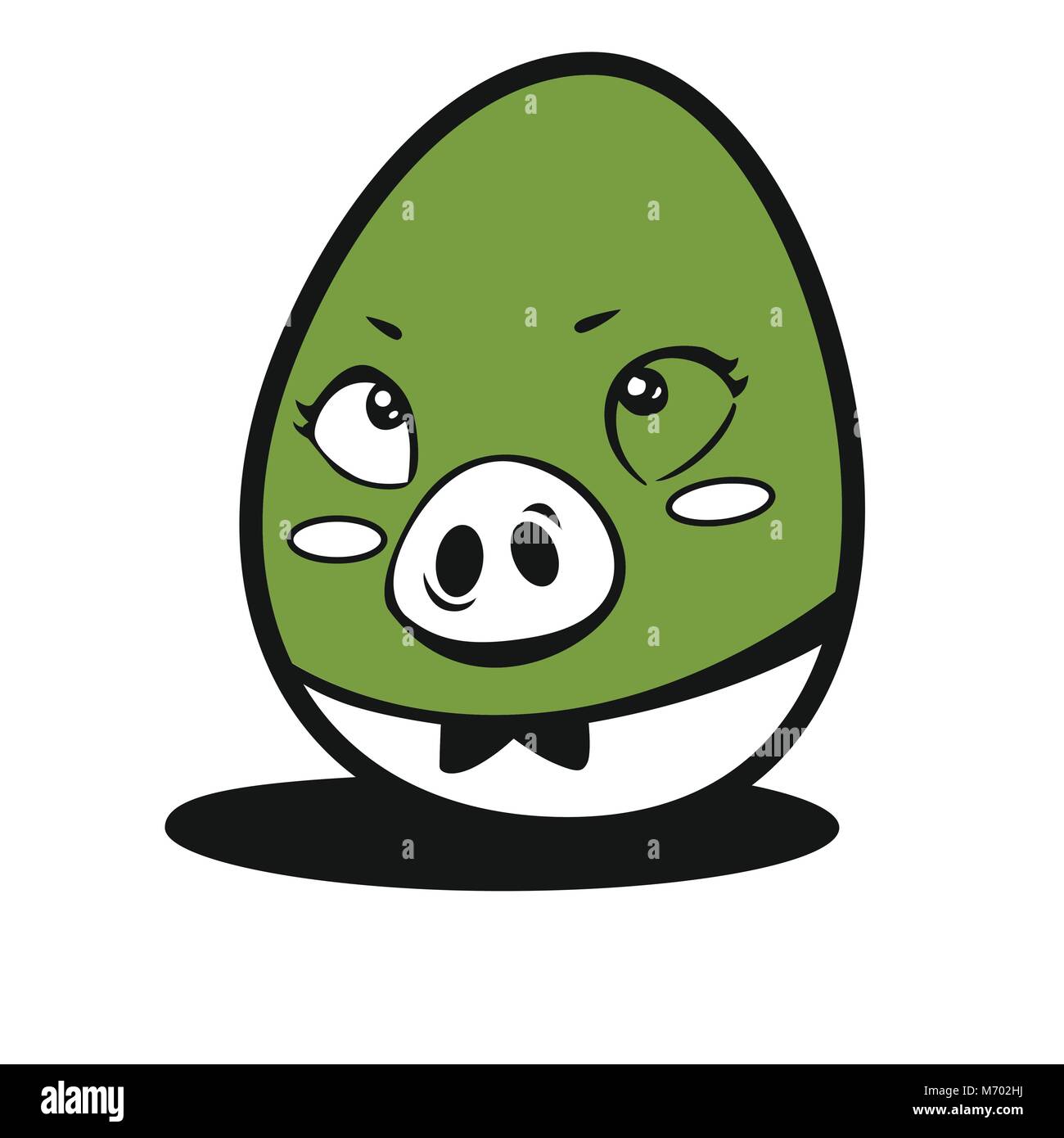 Green easter egg vector illustration Stock Vector Image & Art - Alamy