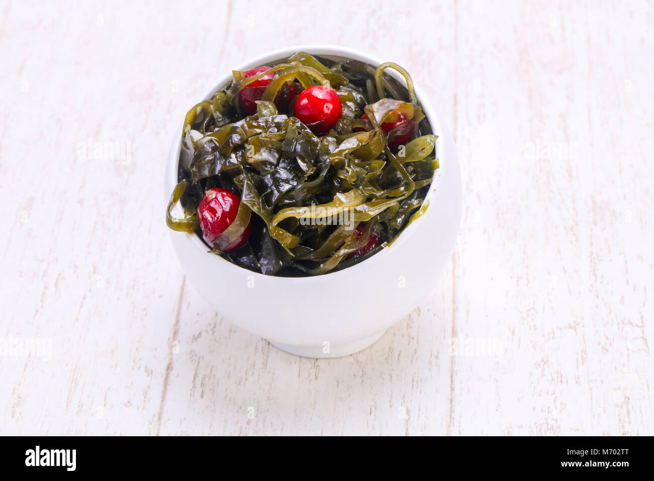 Pickled sea kale in the bowl Stock Photo - Alamy