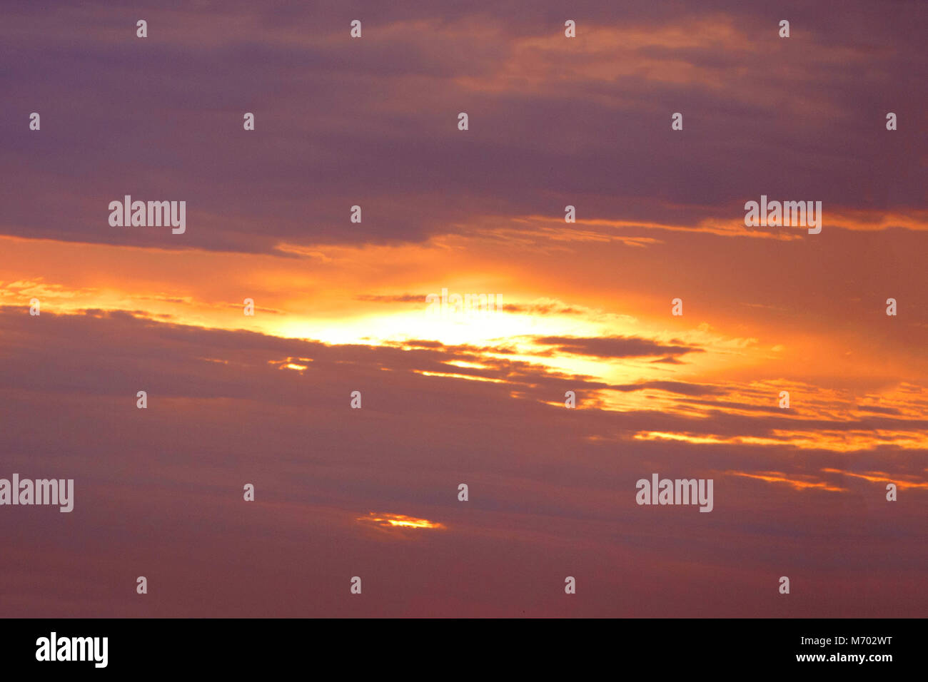the bright evening clouds dark and the last light Stock Photo - Alamy