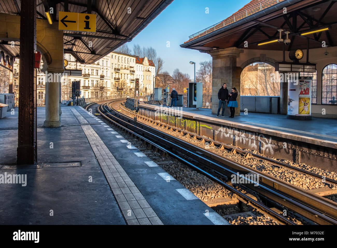 Berlin,Friedrichshain-Kreuzberg.Schlesisches Tor U-Bahn Railway station ...