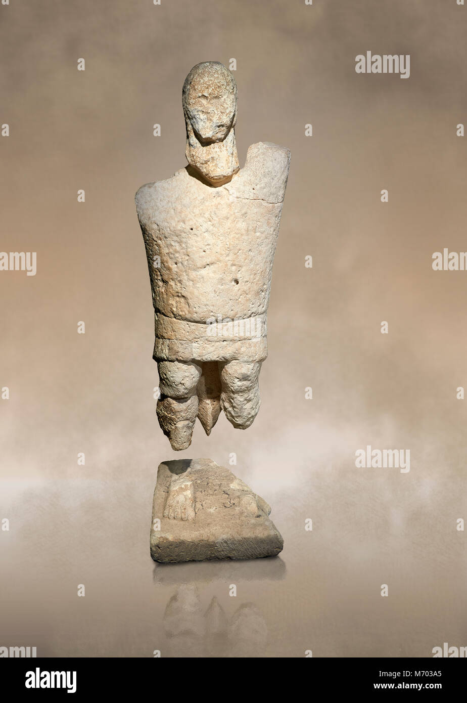 9th century BC Giants of Mont'e Prama Nuragic stone statue of a boxer ...