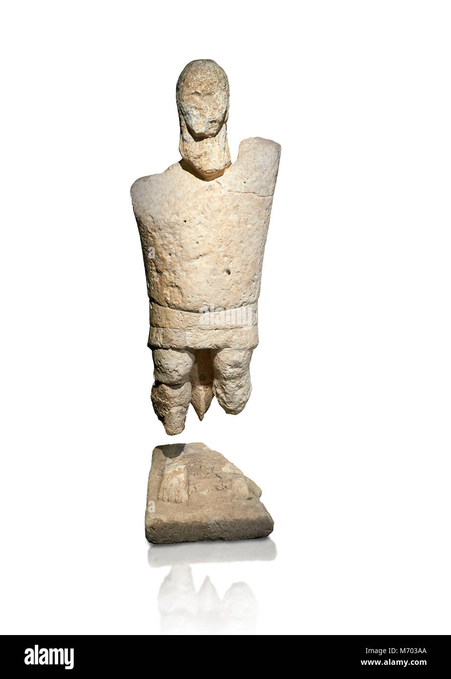 9th century BC Giants of Mont'e Prama Nuragic stone statue of a boxer ...
