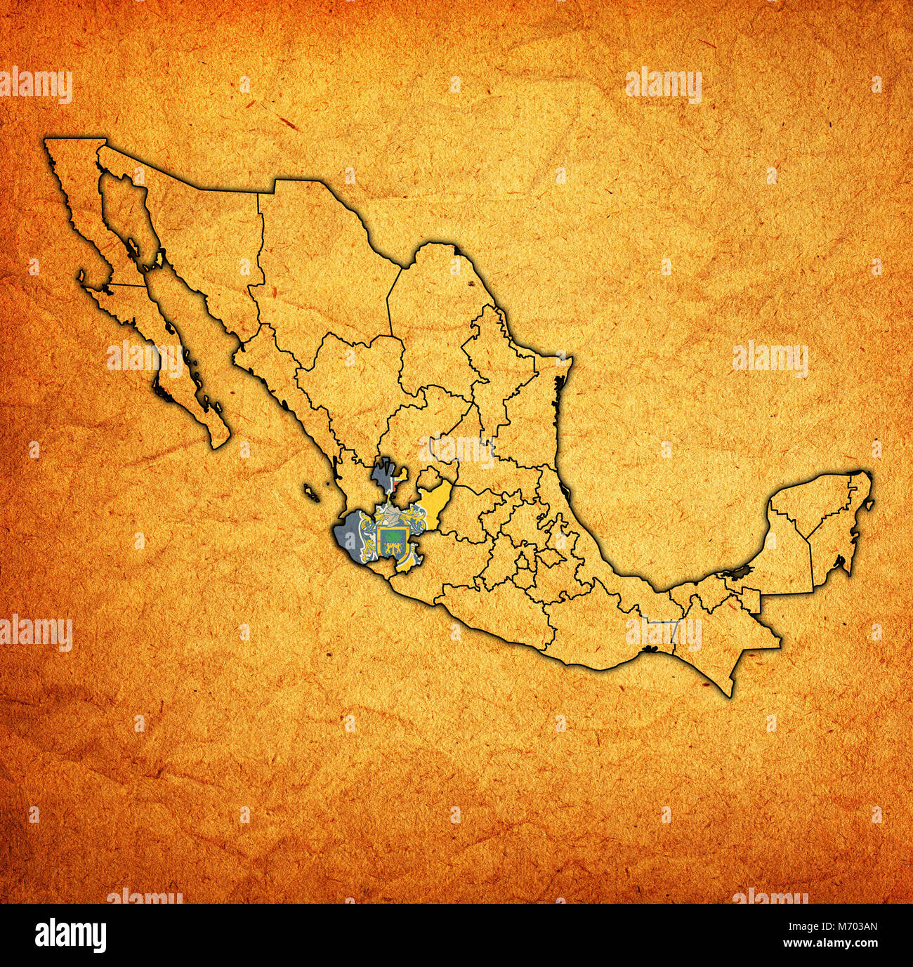 Map of jalisco hi-res stock photography and images - Alamy