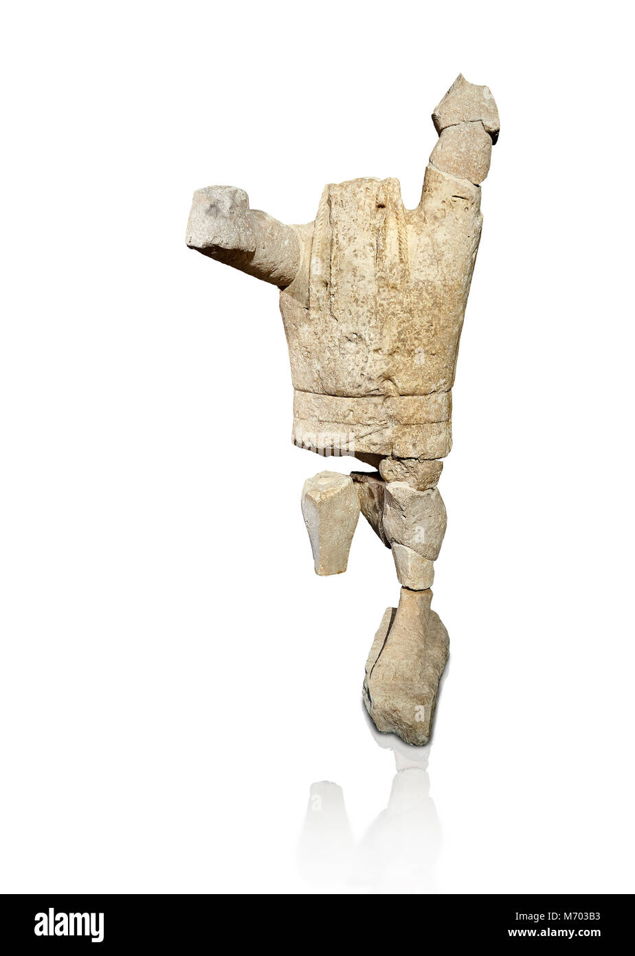 9th century BC Giants of Mont'e Prama Nuragic stone statue of a boxer ...