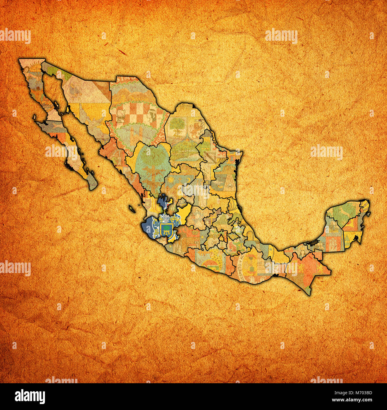 Map of jalisco hi-res stock photography and images - Alamy