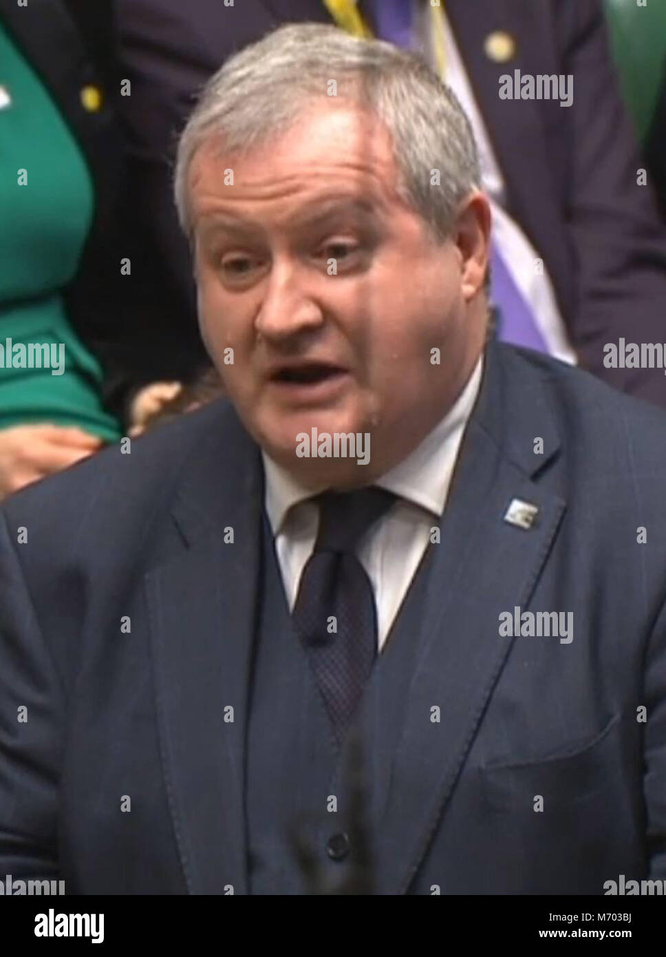 SNP Westminster leader Ian Blackford speaks during Prime Minister's ...