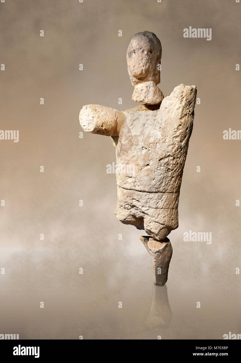9th century BC Giants of Mont'e Prama Nuragic stone statue of a boxer ...