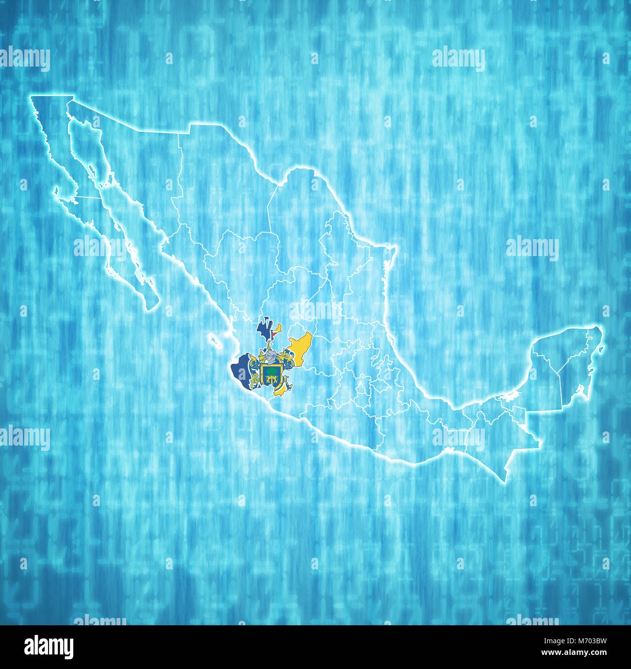 Map of jalisco hi-res stock photography and images - Alamy