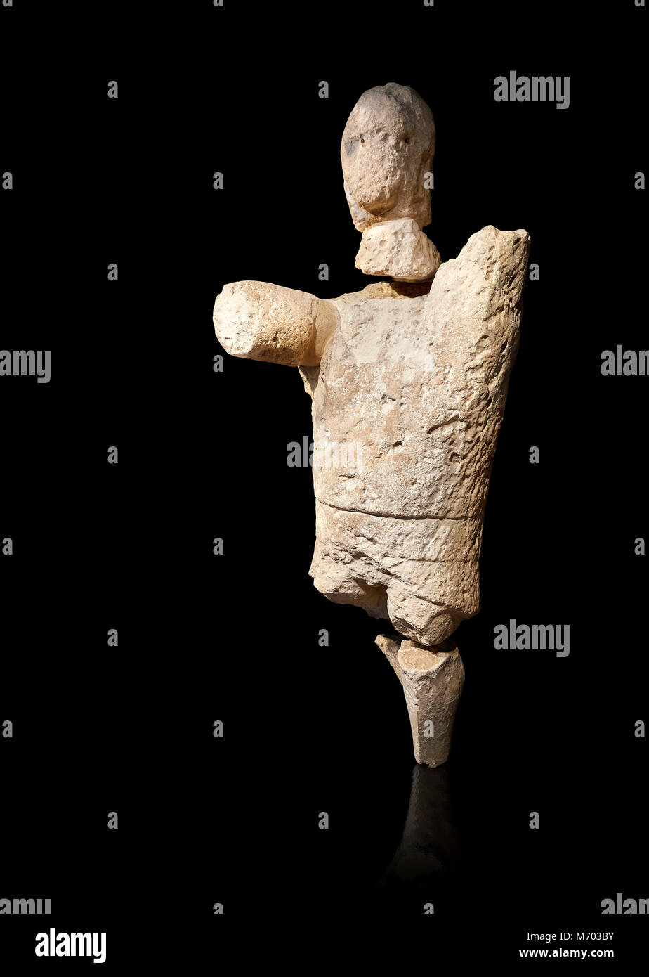 9th century BC Giants of Mont'e Prama Nuragic stone statue of a boxer ...