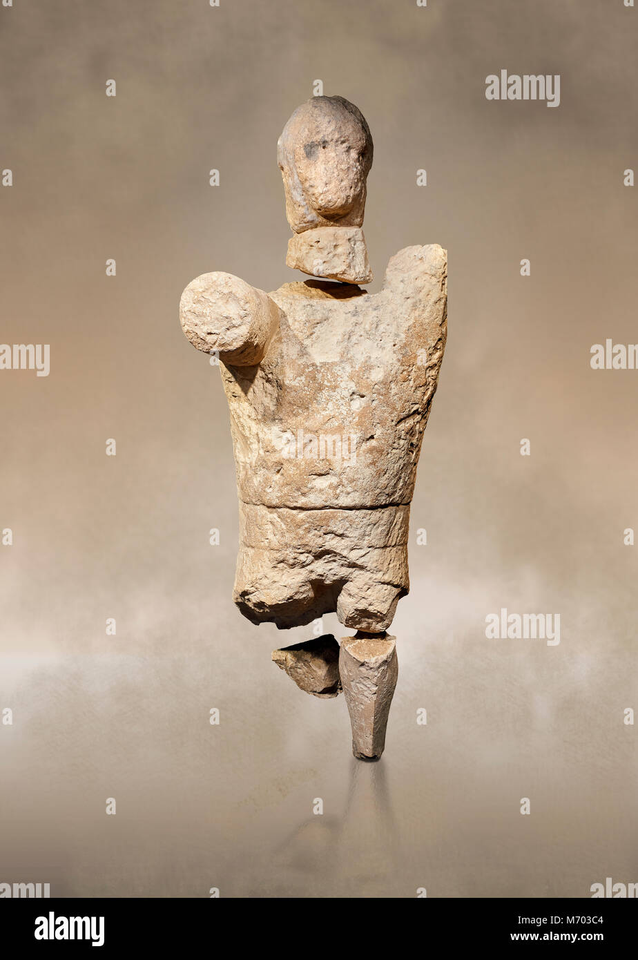 9th century BC Giants of Mont'e Prama Nuragic stone statue of a boxer ...