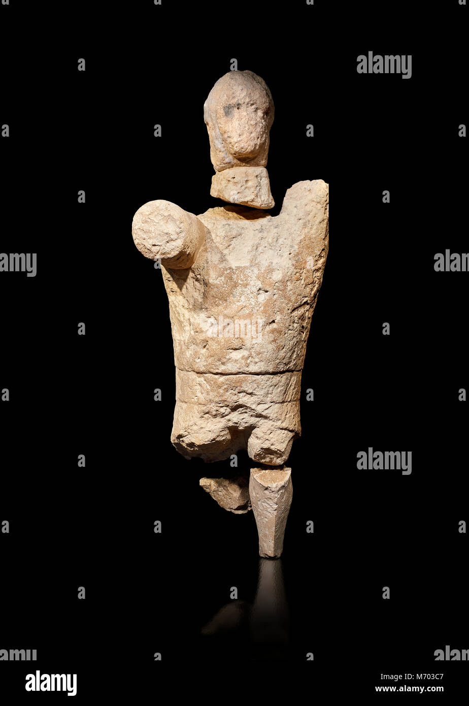 9th century BC Giants of Mont'e Prama Nuragic stone statue of a boxer ...