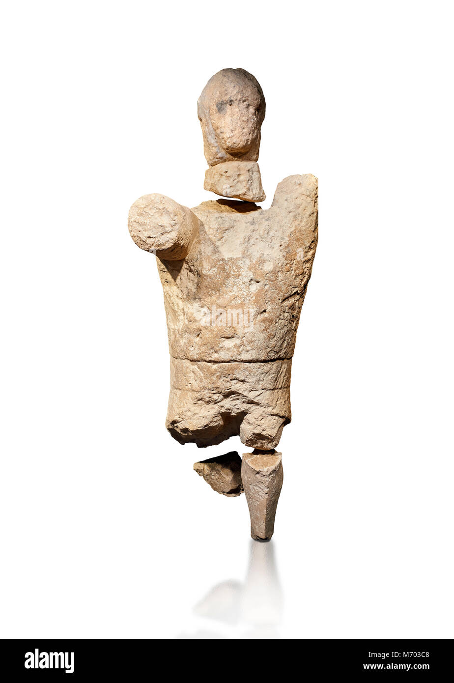 9th century BC Giants of Mont'e Prama Nuragic stone statue of a boxer ...