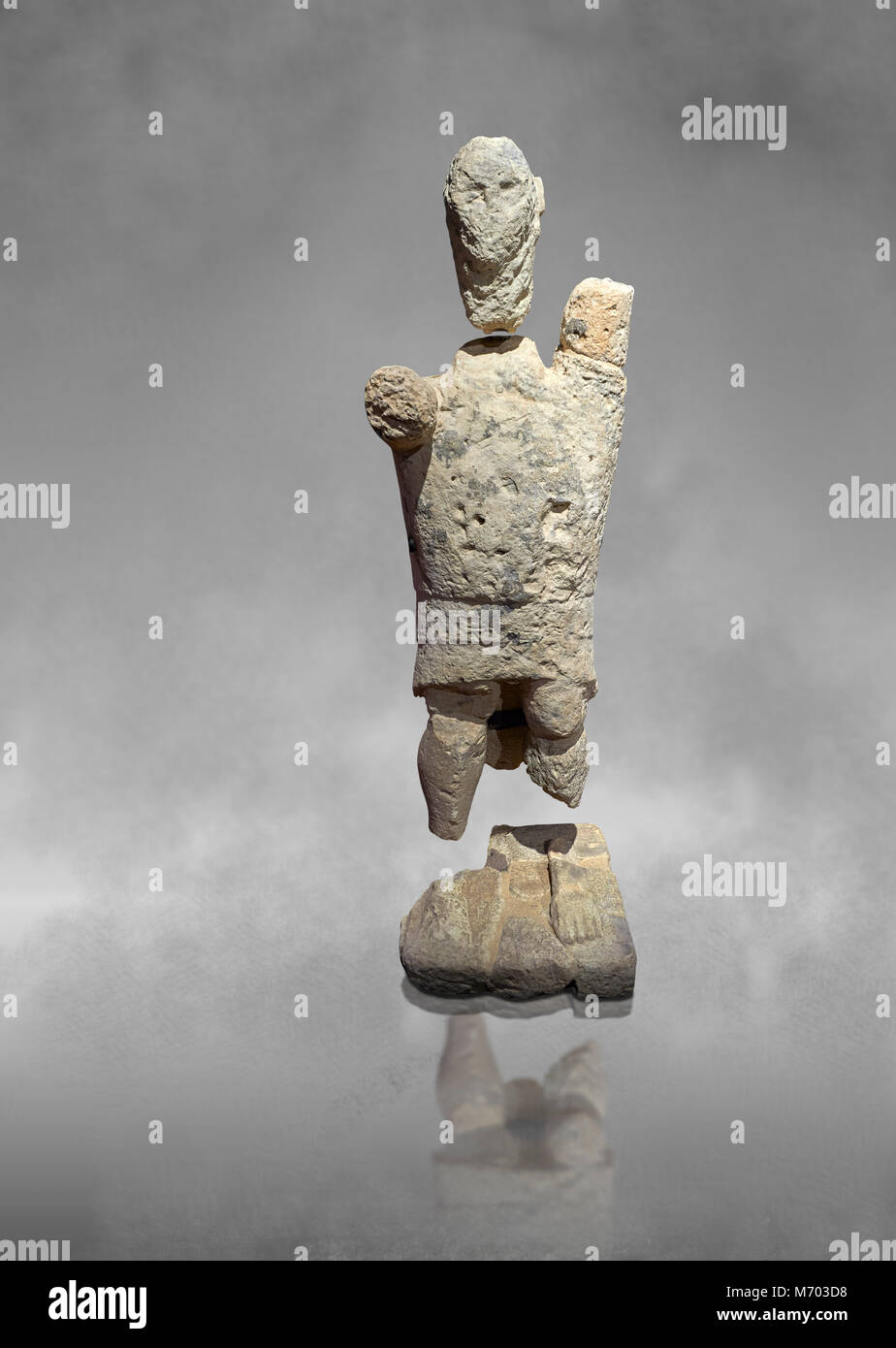 9th century BC Giants of Mont'e Prama Nuragic stone statue of a boxer ...