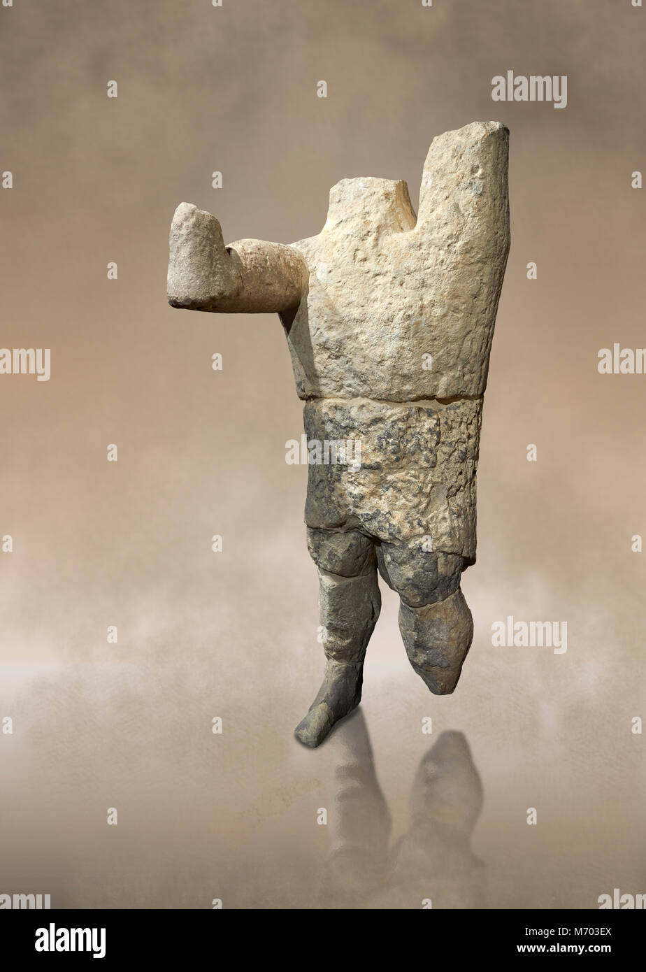 9th century BC Giants of Mont'e Prama Nuragic stone statue of a boxer ...