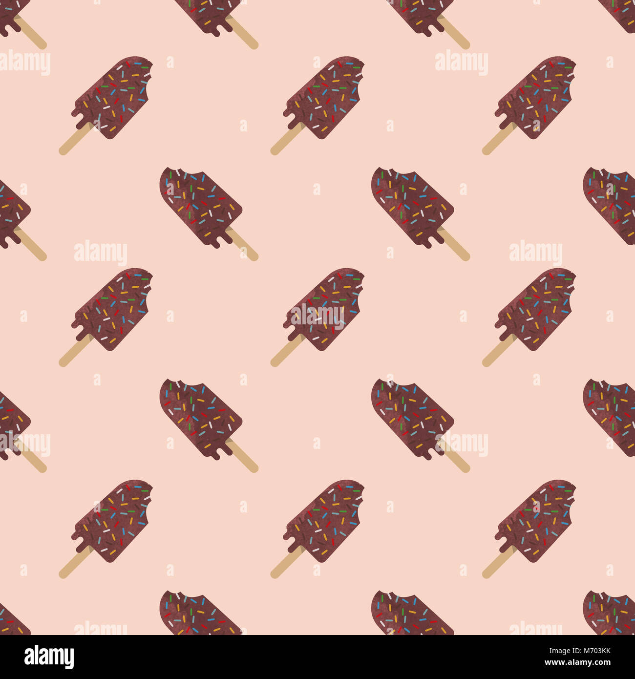 Seamless background image colorful watercolor texture popsicle pattern ...
