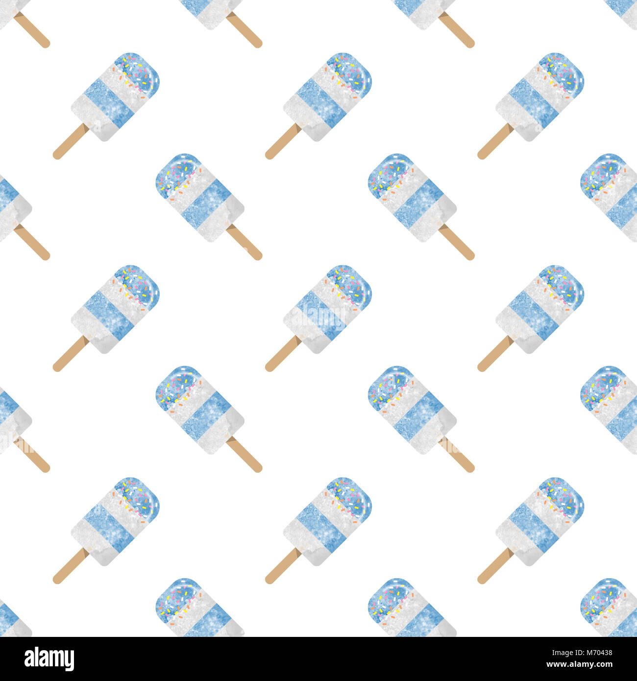 Seamless background image colorful watercolor texture popsicle pattern ...