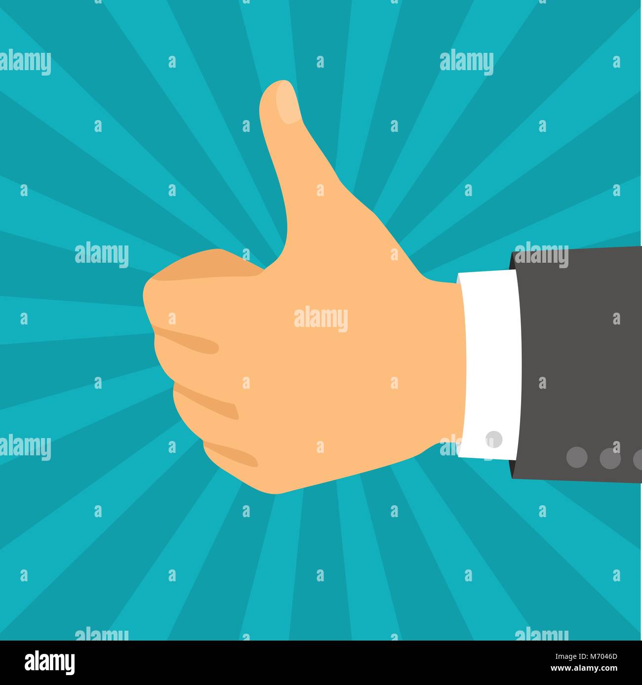 Positive male holding hand Stock Vector Images - Alamy