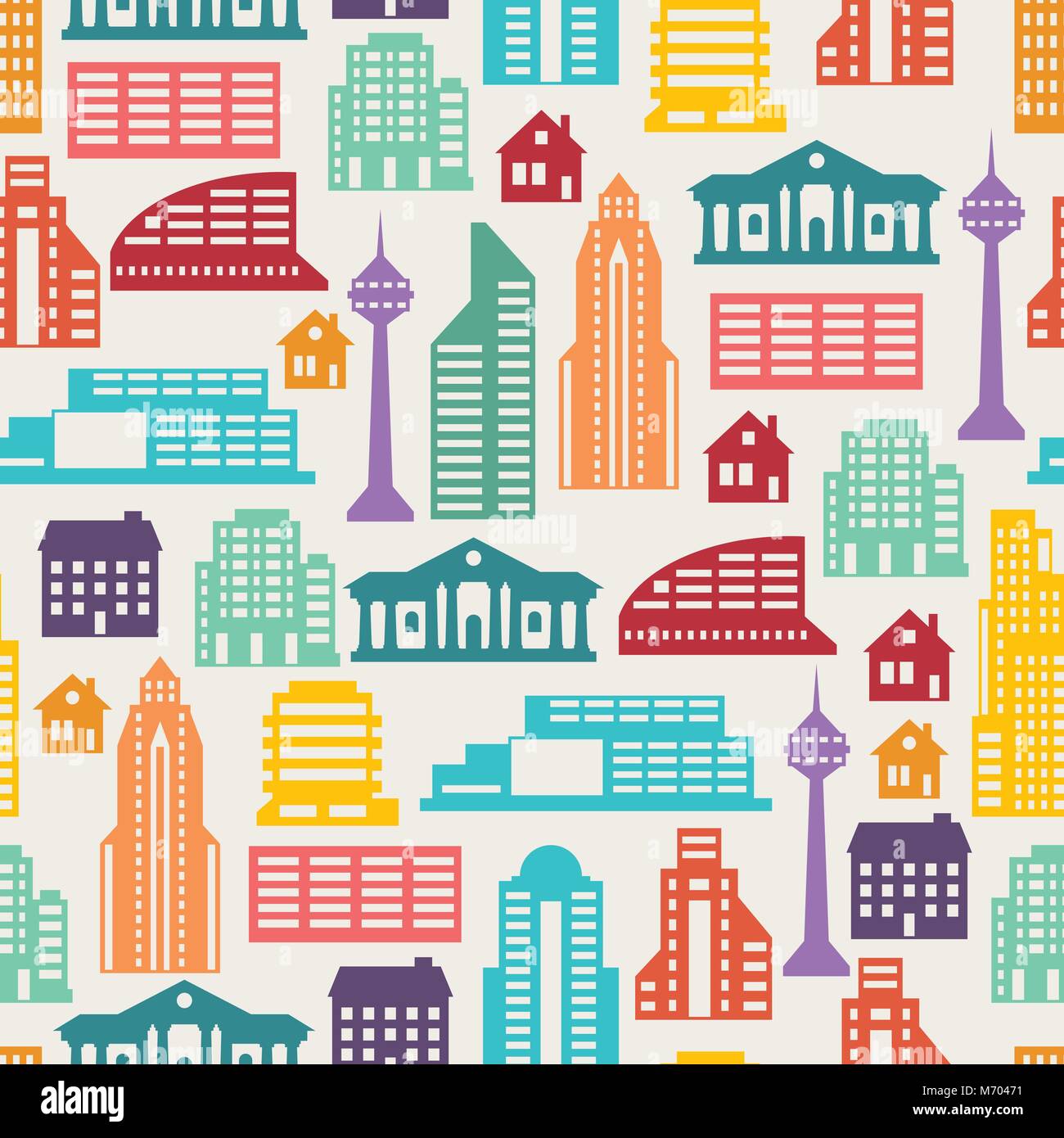 Repetition buildings Stock Vector Images - Alamy