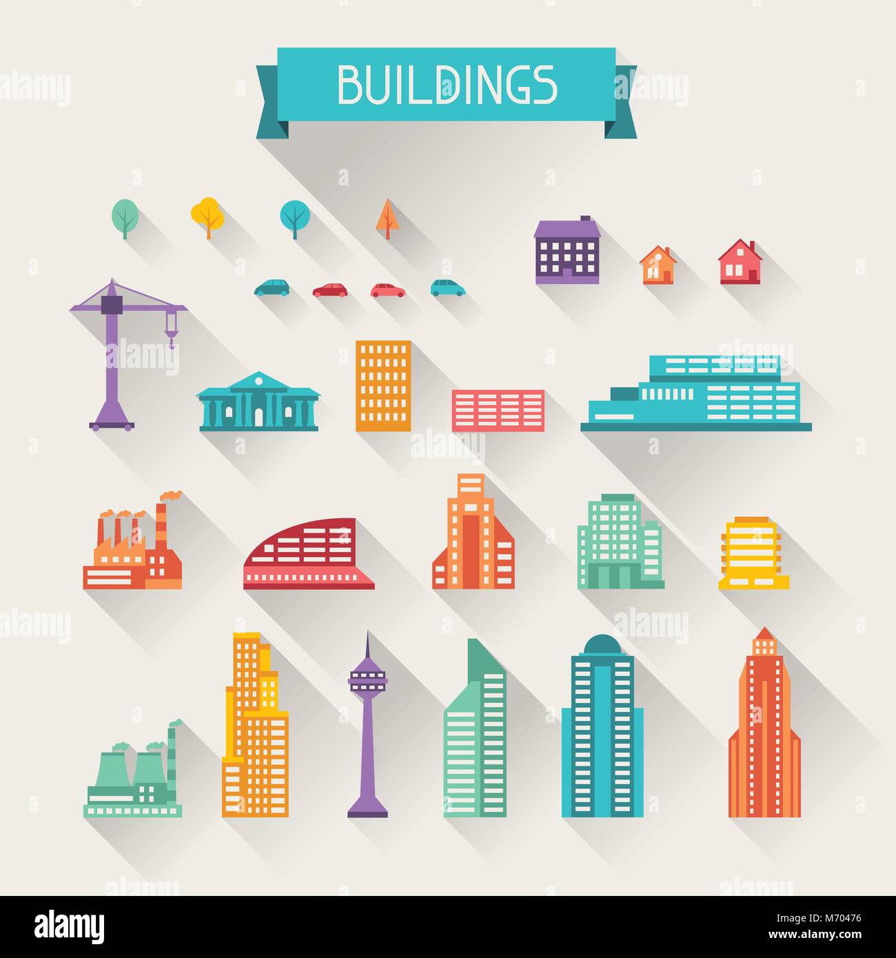 City buildings symbol icon vector Stock Vector Images - Alamy