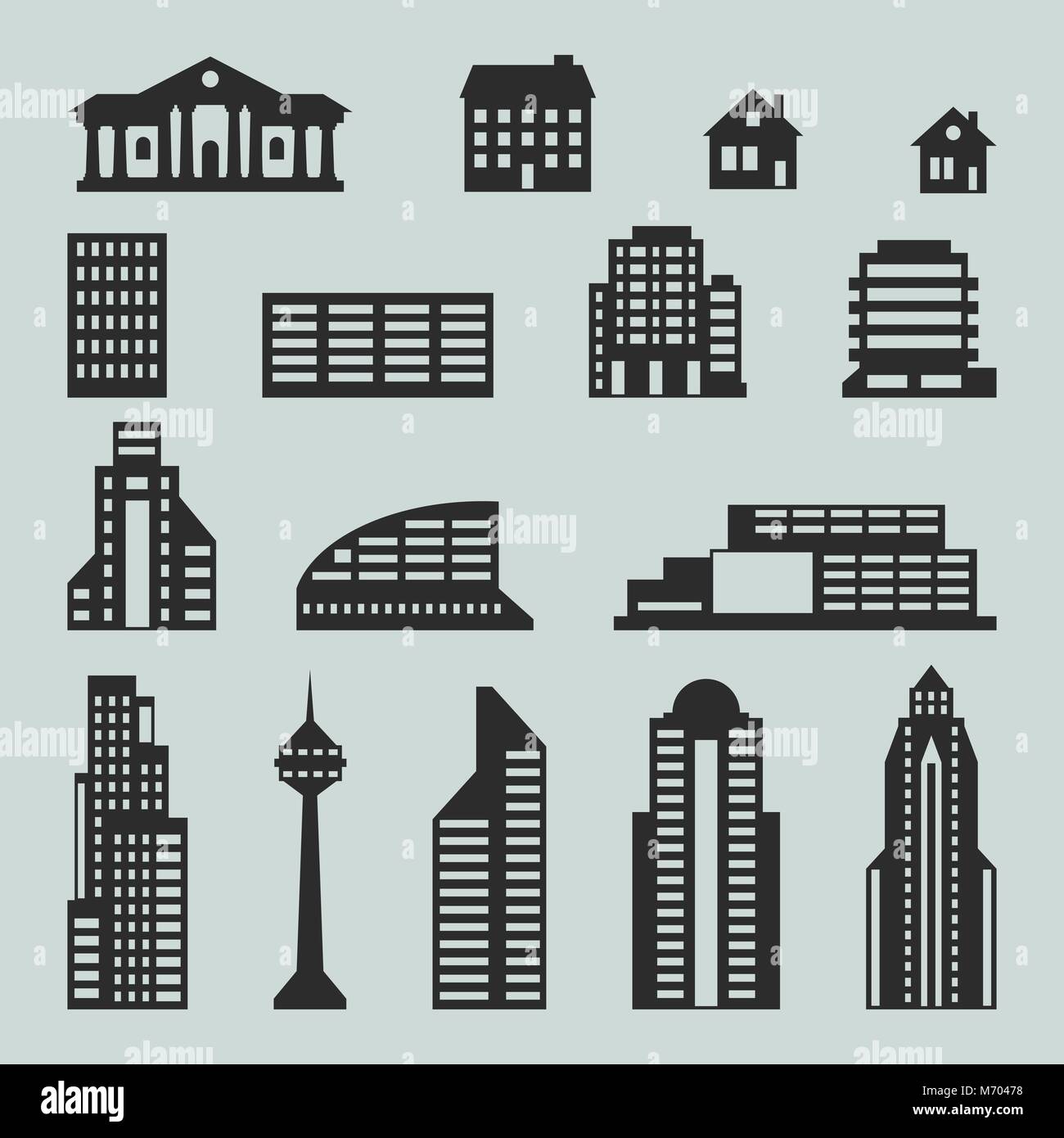 City Buildings Symbol Icon Vector Stock Photos & City Buildings Symbol ...