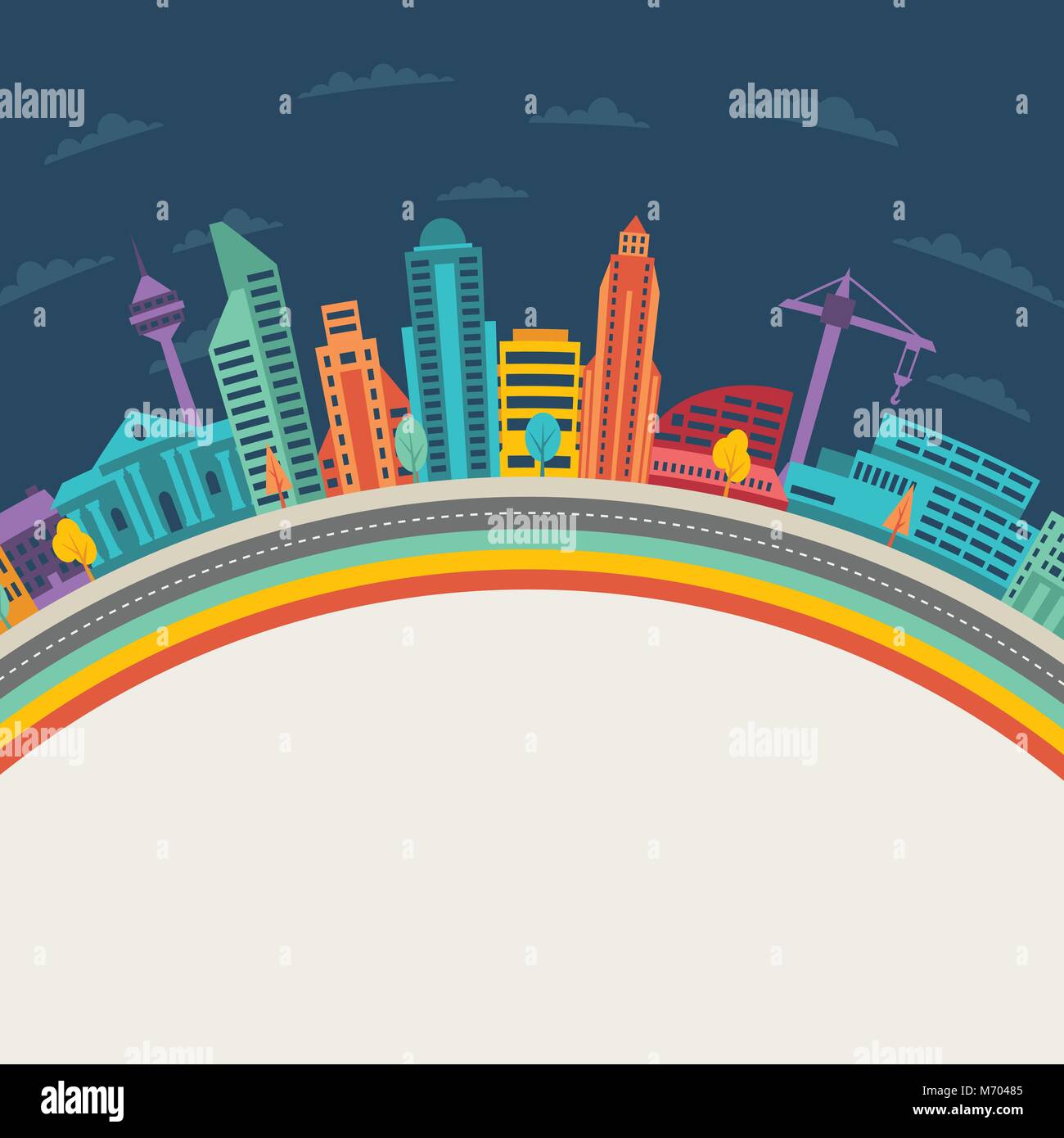 Cityscape background with buildings Stock Vector Image & Art - Alamy