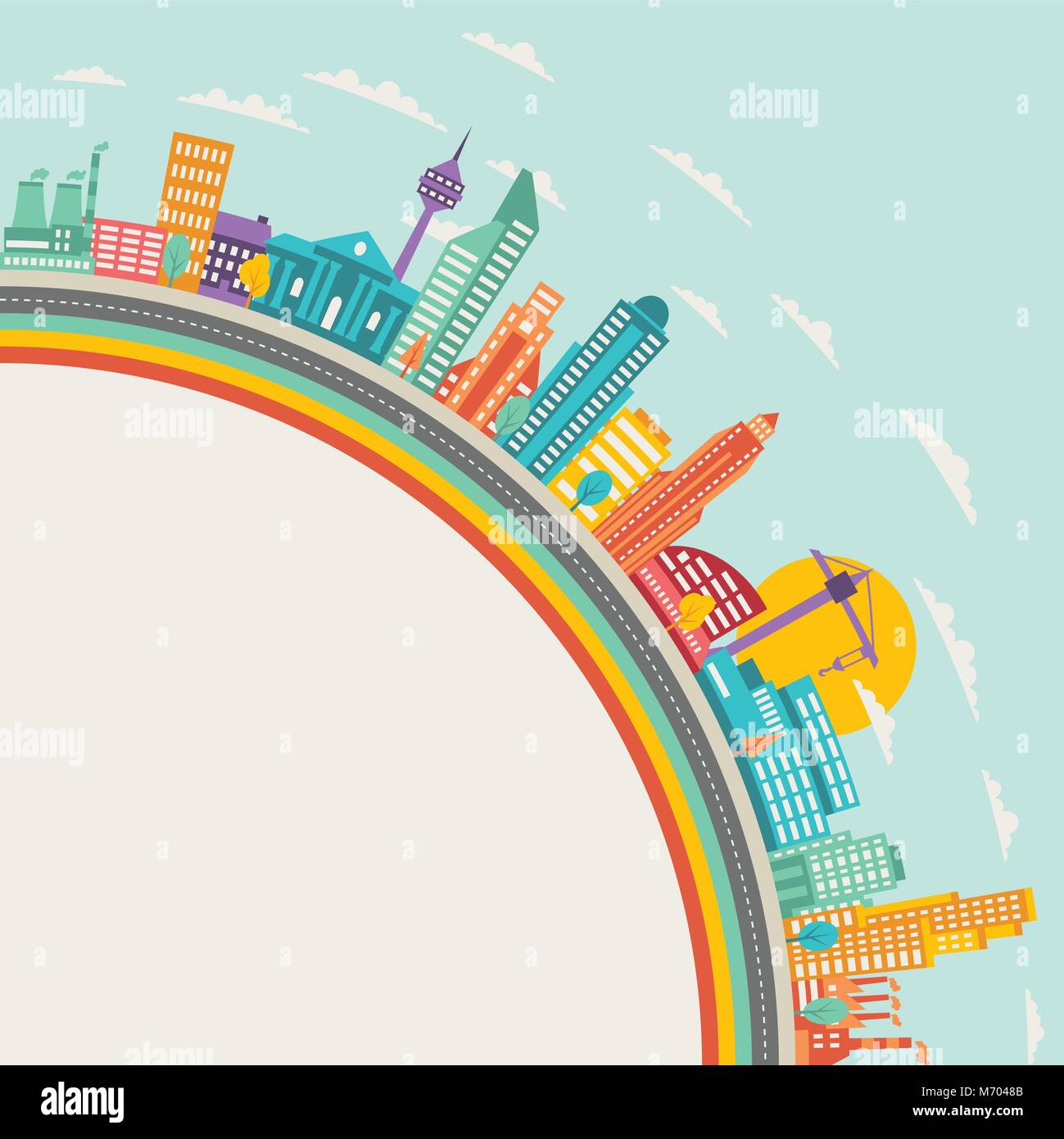 Cityscape background with buildings Stock Vector Image & Art - Alamy