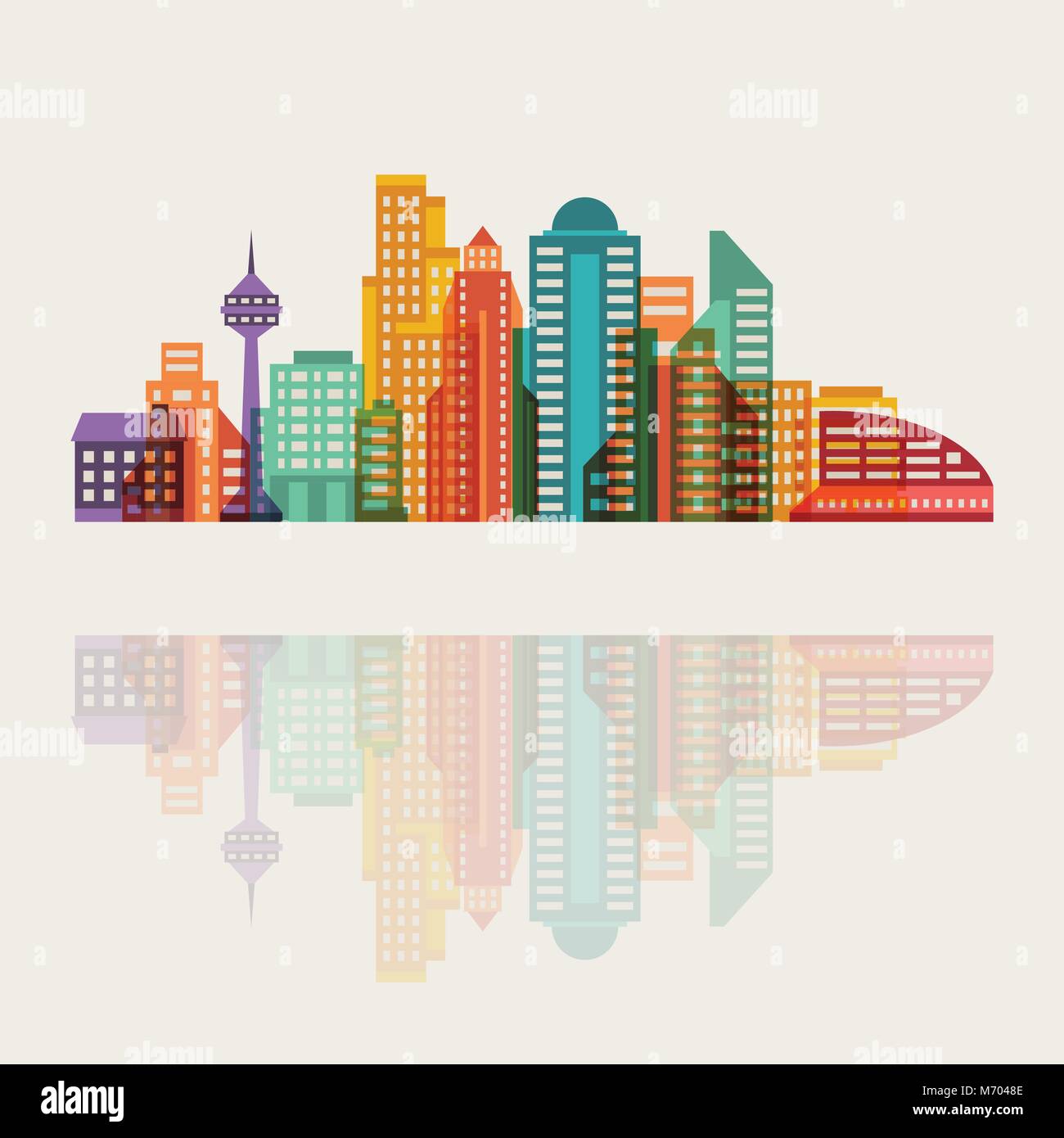 Cityscape background with buildings Stock Vector Image & Art - Alamy