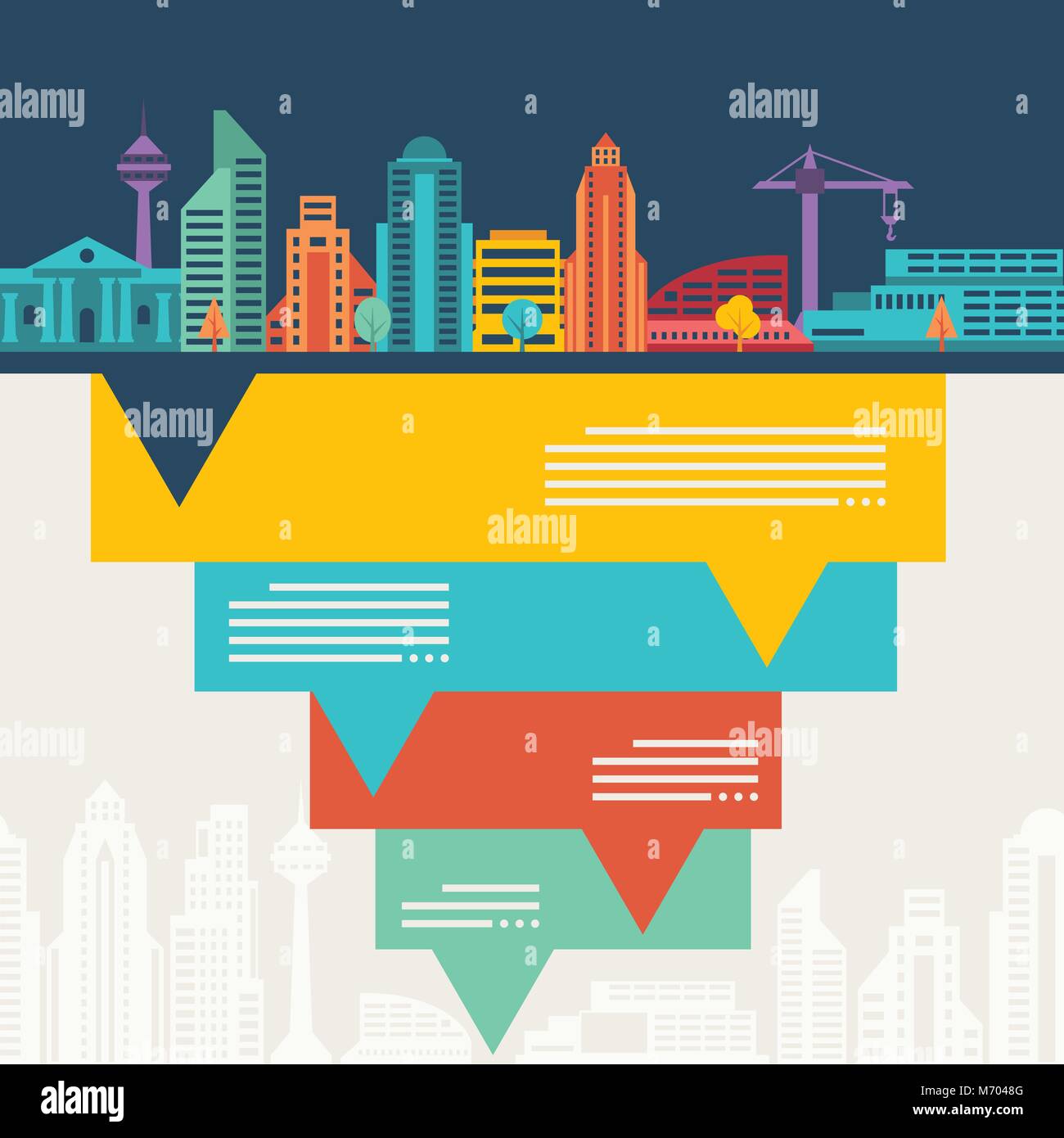 Cityscape background with buildings Stock Vector Image & Art - Alamy