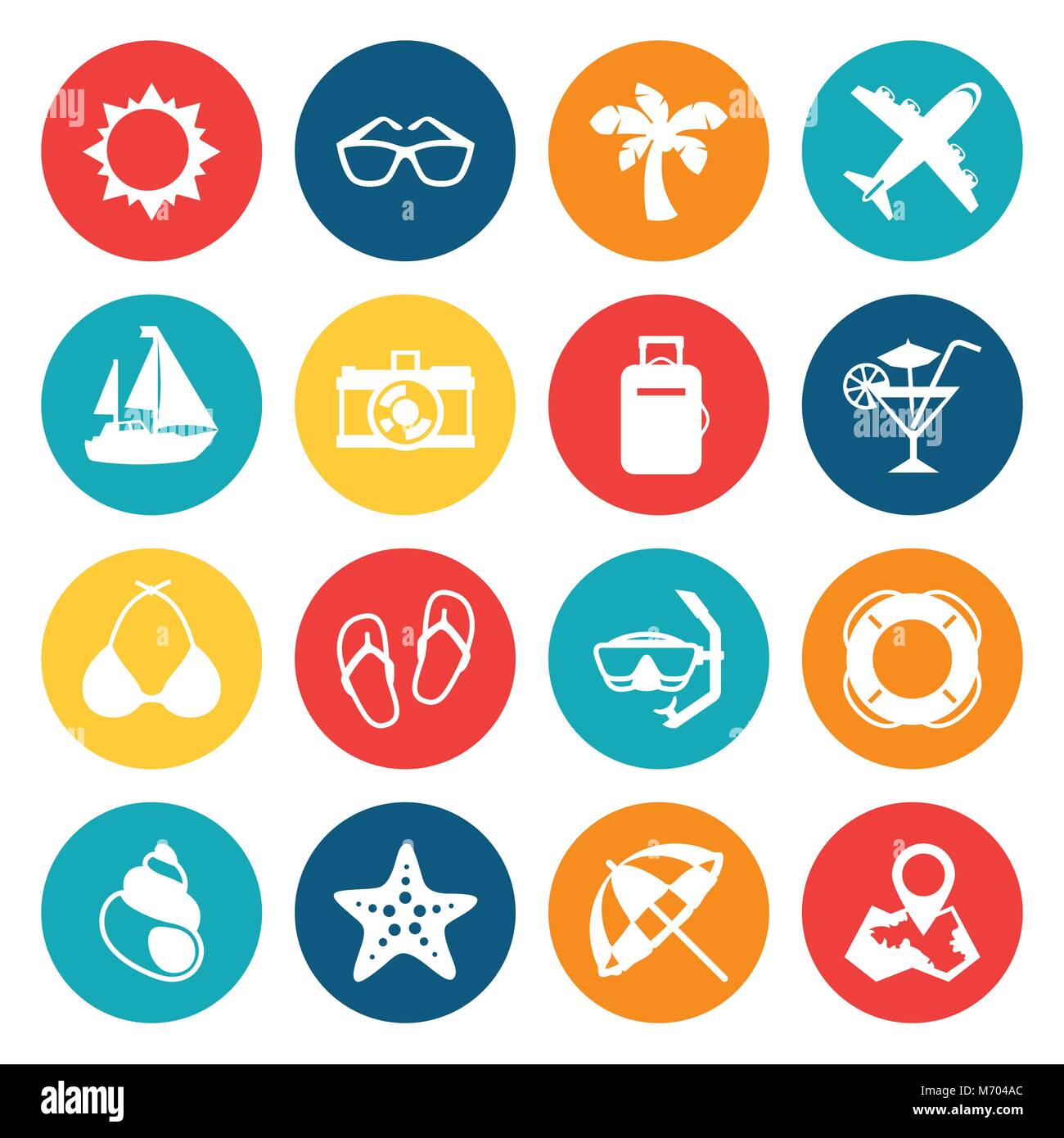 Travel and tourism icon set Stock Vector Image & Art - Alamy