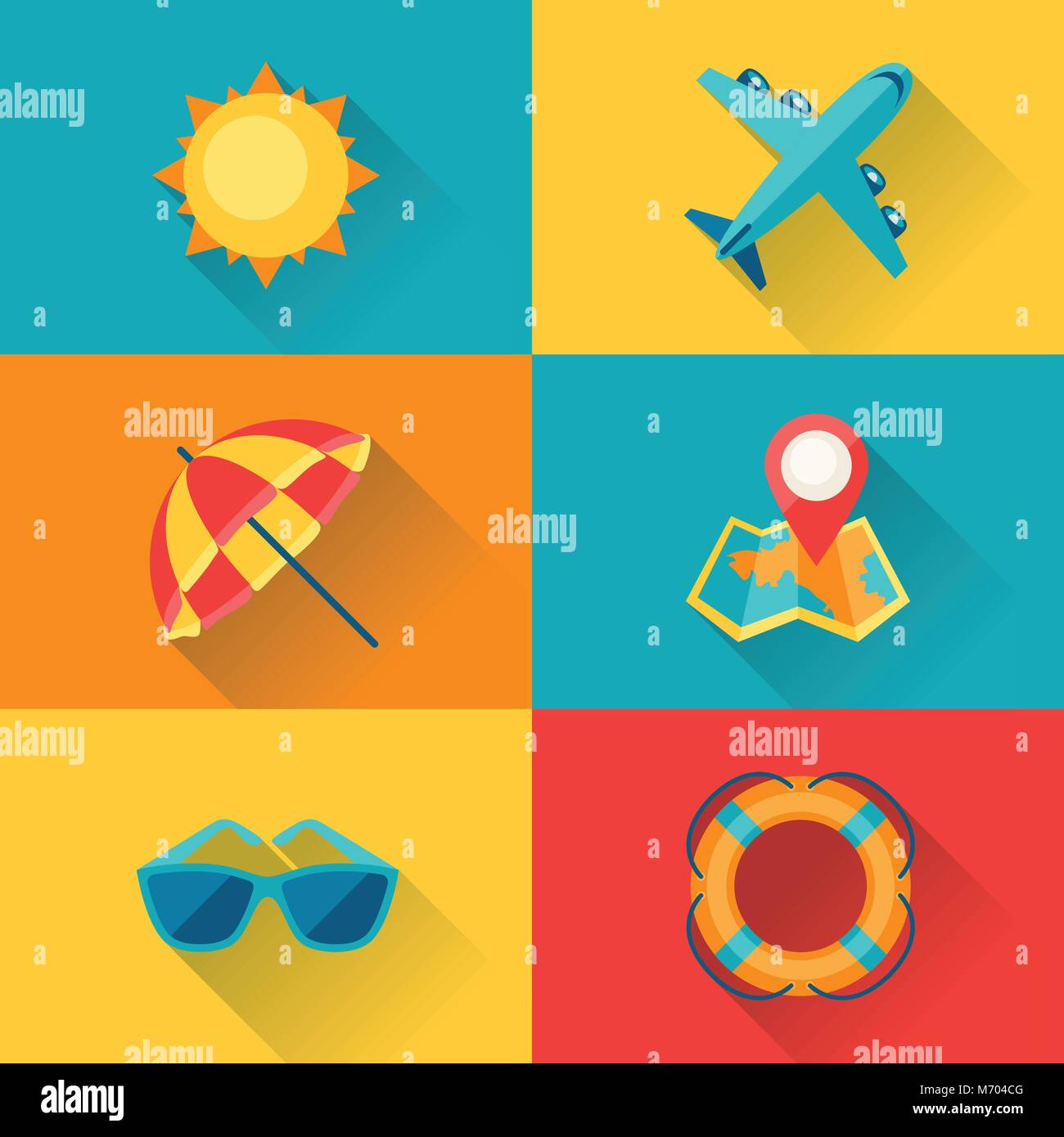 Technology in tourism Stock Vector Images - Alamy