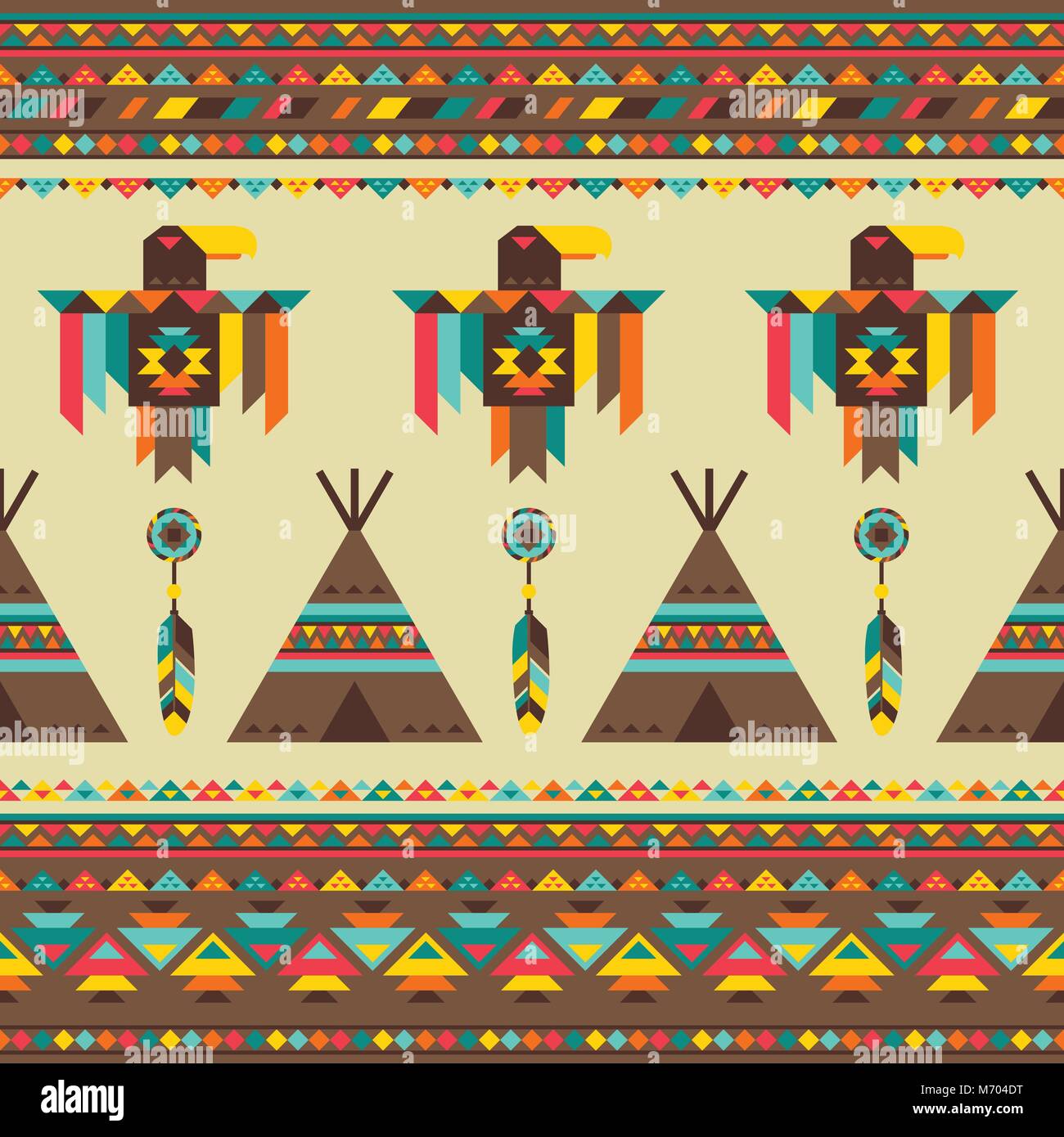 Ethnic seamless pattern in native style Stock Vector Image & Art - Alamy