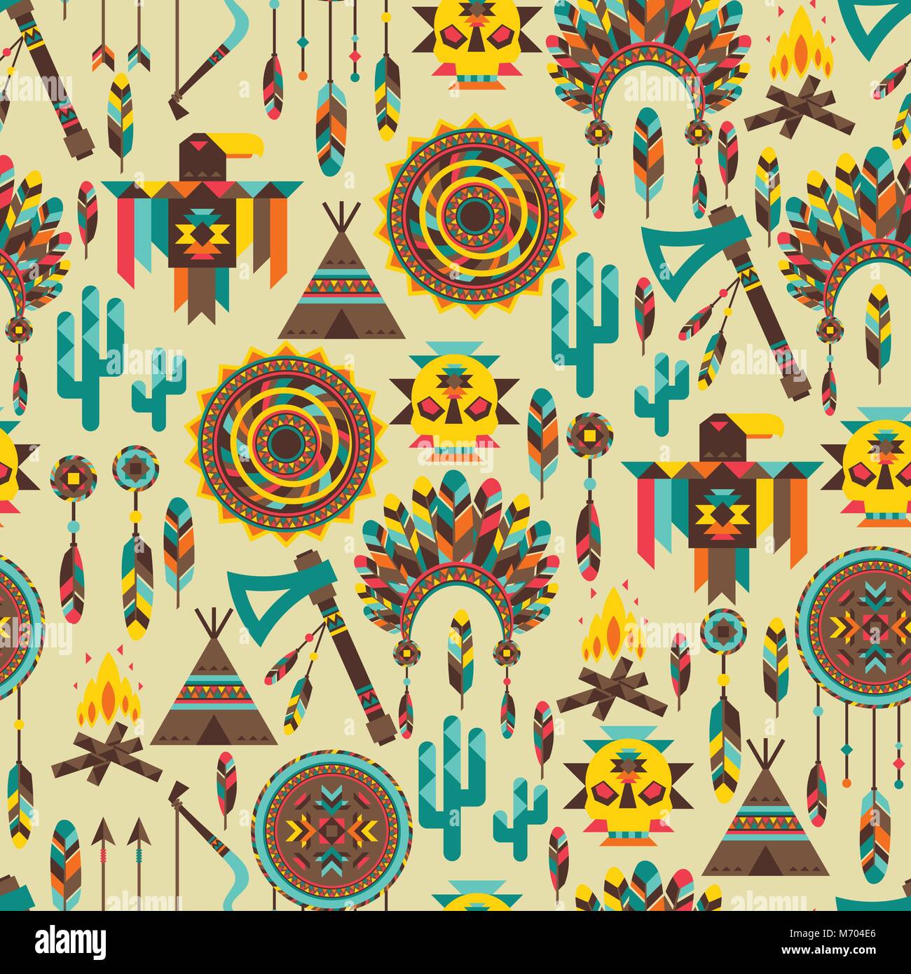 Ethnic seamless pattern in native style Stock Vector Image & Art - Alamy