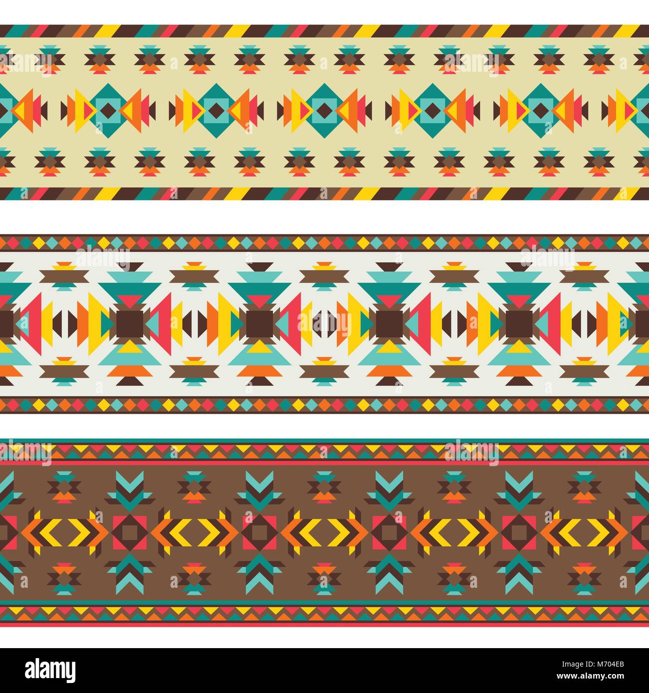 Native american indian motif border hi-res stock photography and images ...