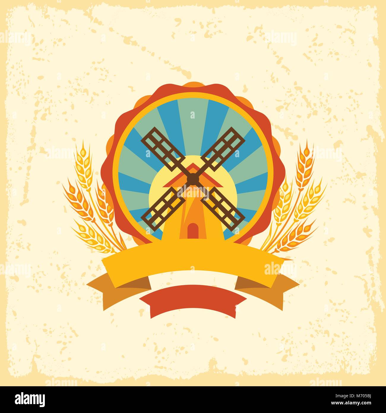 Background with label for the cereal product Stock Vector Image & Art ...