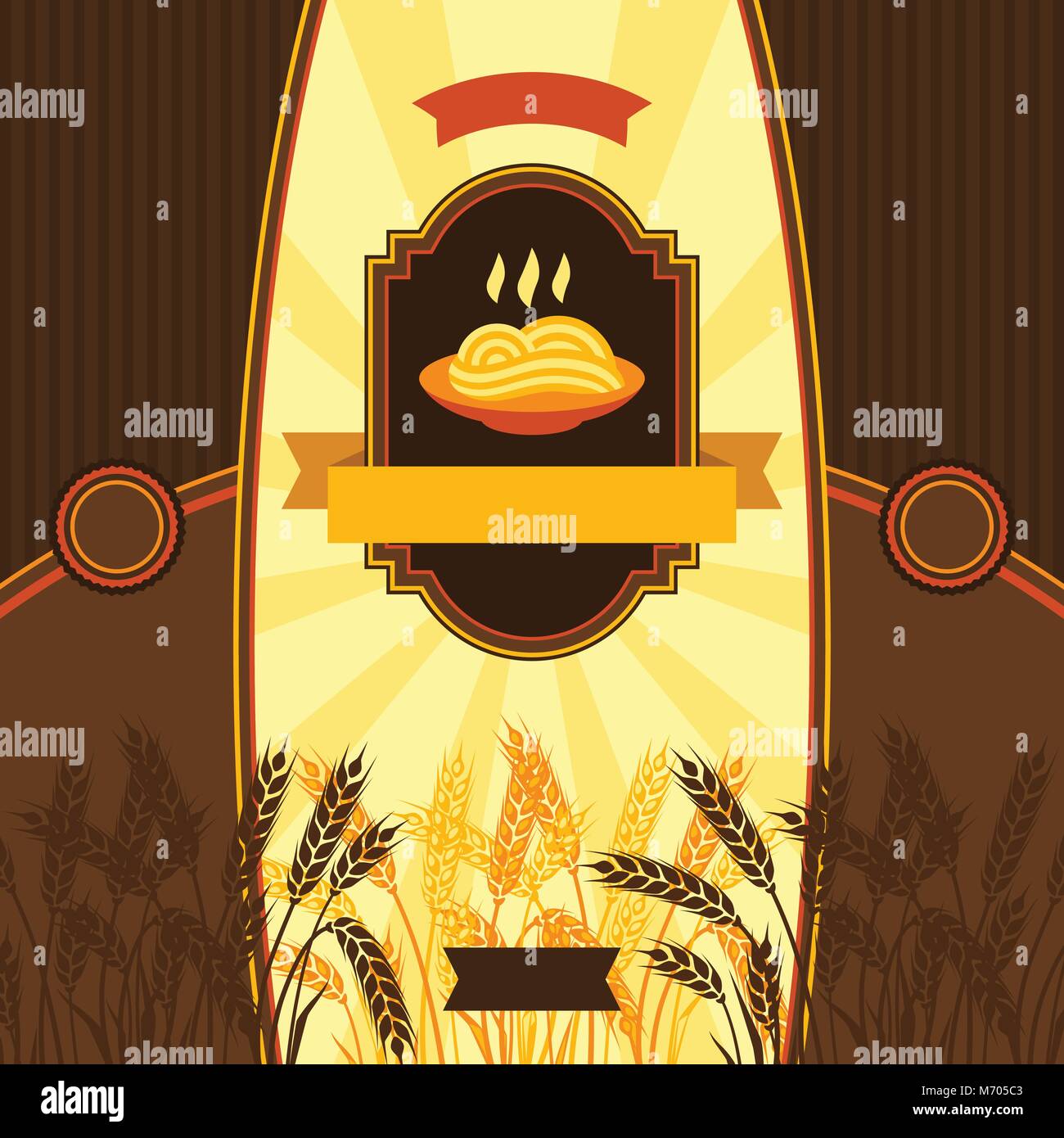 Package design for wheat pasta Stock Vector Image & Art - Alamy